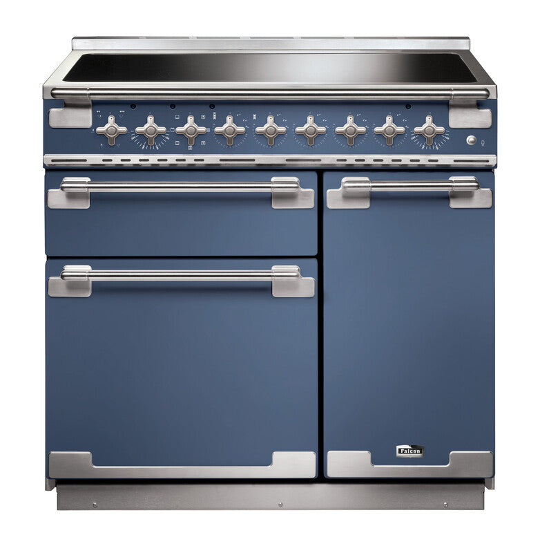 FALCON ELISE 90CM INDUCTION RANGE COOKER STONE BLUE – Total Kitchens