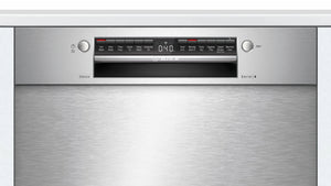 BoschSeries 4 Built-under Dishwasher, 60cm Brushed steel anti-fingerpr ...