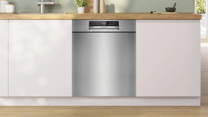 Bosch Series 6 Built-under Dishwasher, 60cm Brushed steel anti-fingerp ...