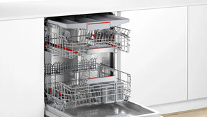 Bosch Series 6 Built-under Dishwasher, 60cm Brushed steel anti-fingerp ...