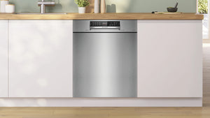 Bosch Series 8 Built-under Dishwasher, 60cm Brushed steel anti-fingerp ...
